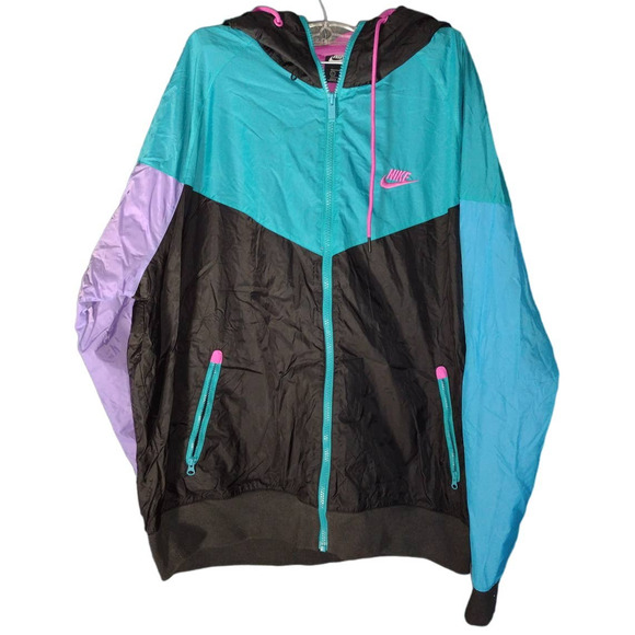 Nike | Jackets & Coats | Nike Color Block Womens Vintage Style ...